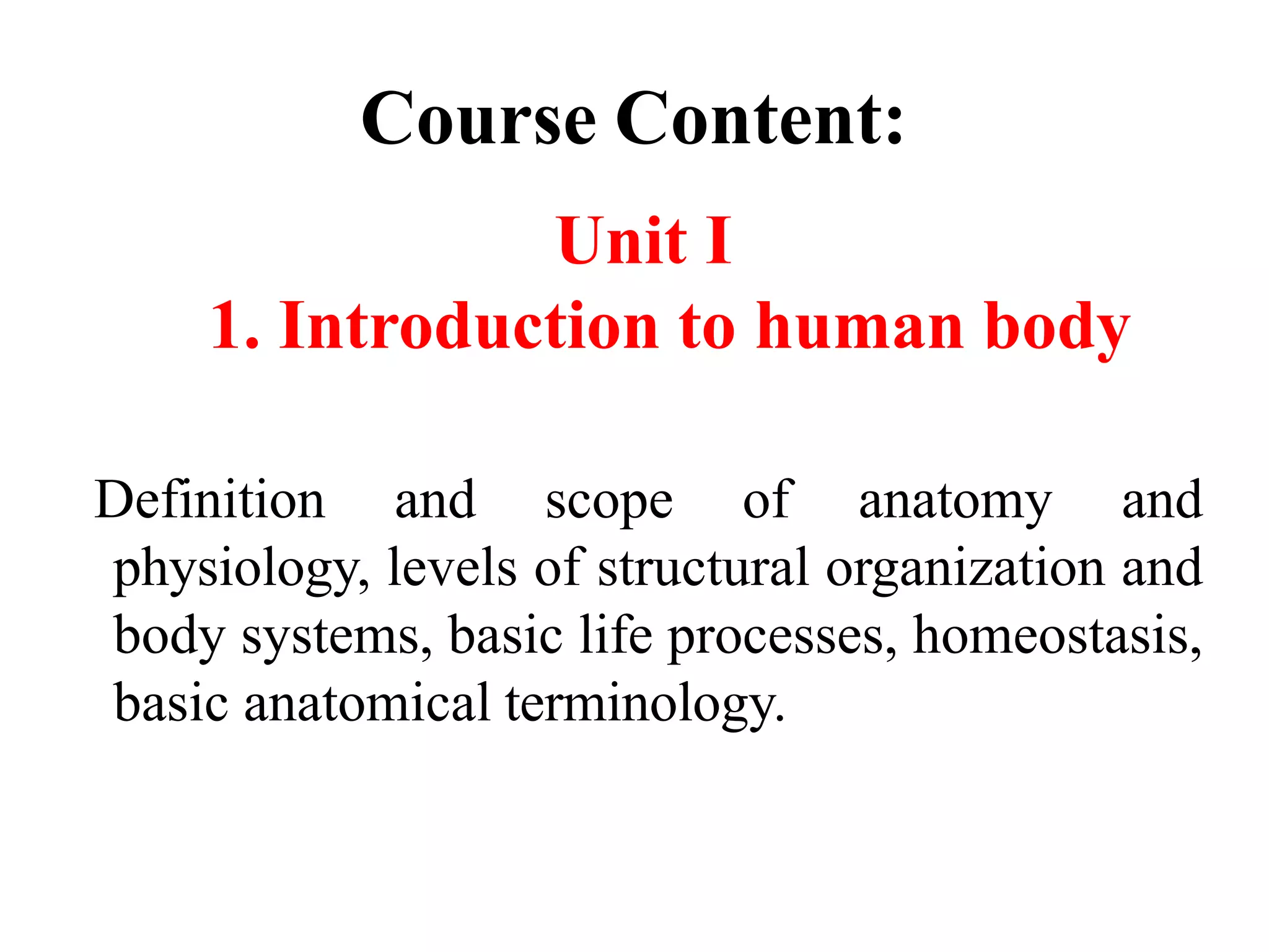 HAP-I, Syllabus for Theory and Practical | PPTX