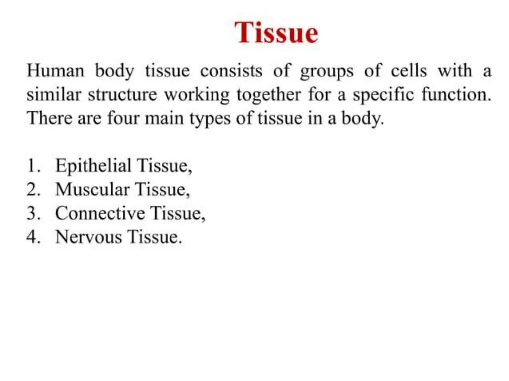 HAP 1 unit human tissue bpharm sem 1 ppt | PPT