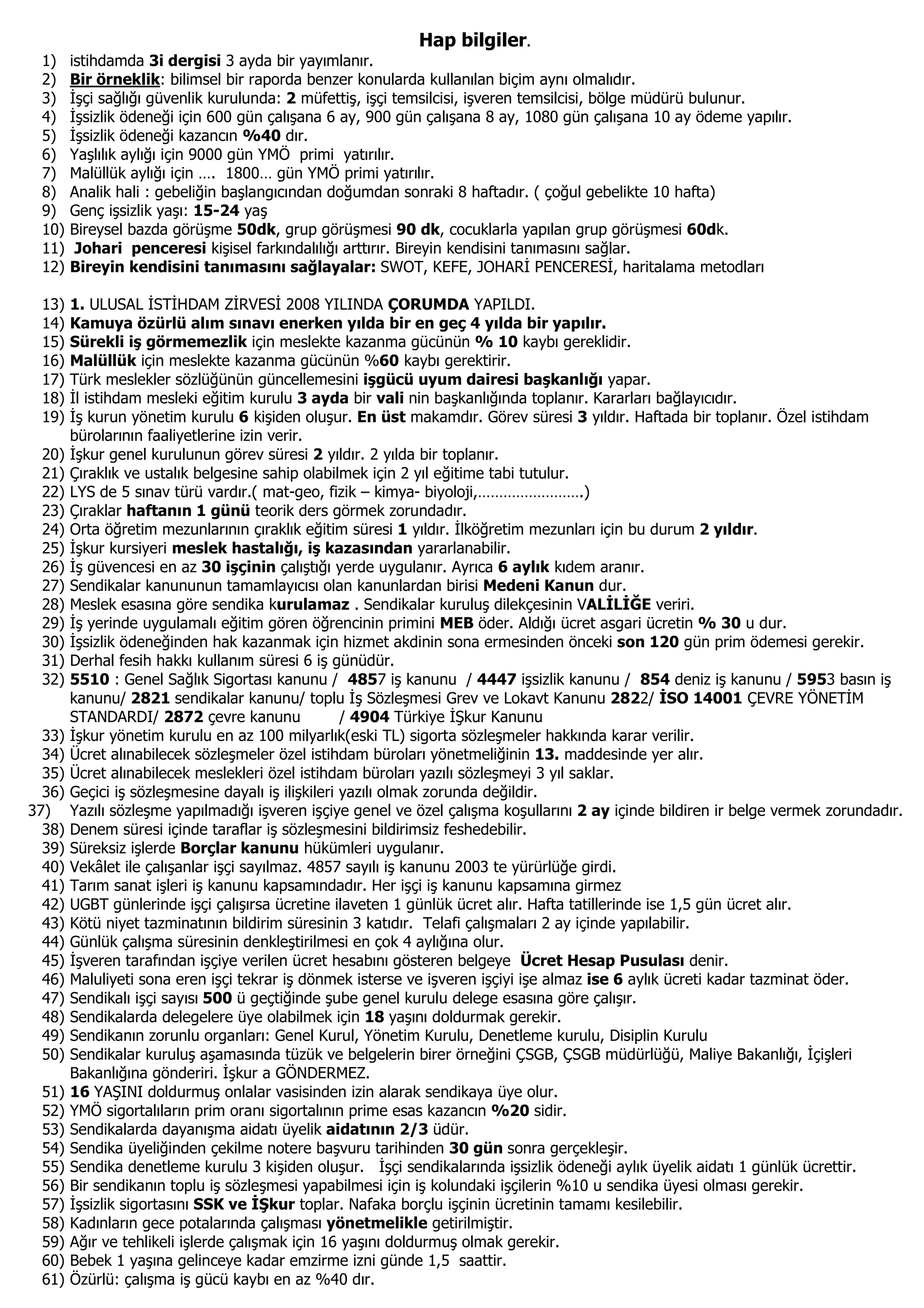 Hap bilgiler 1 ve 2 mekki̇ kocabas | PDF