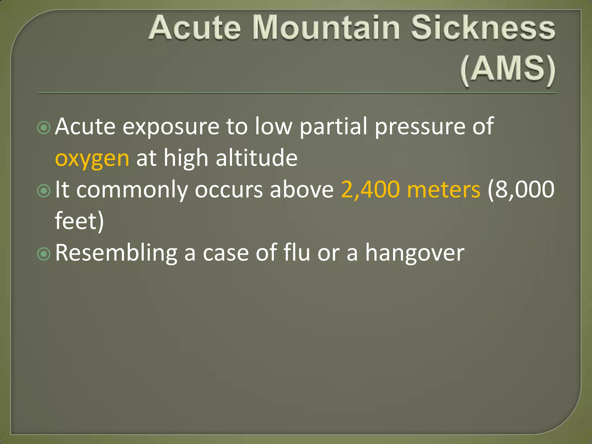 Hape and hace from altitude sickness | PPTX