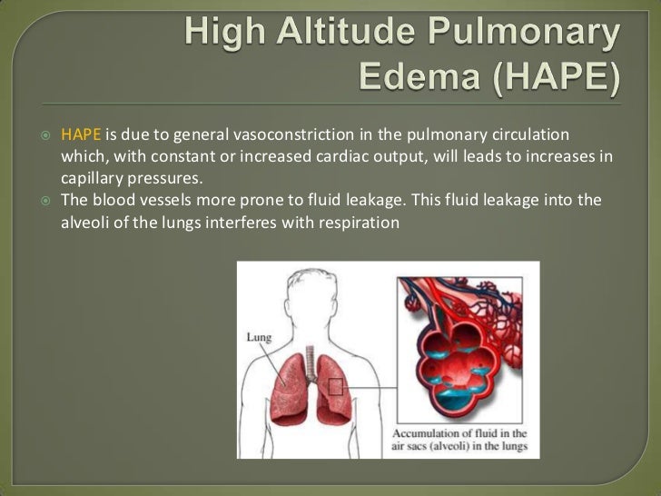 Hape and hace from altitude sickness