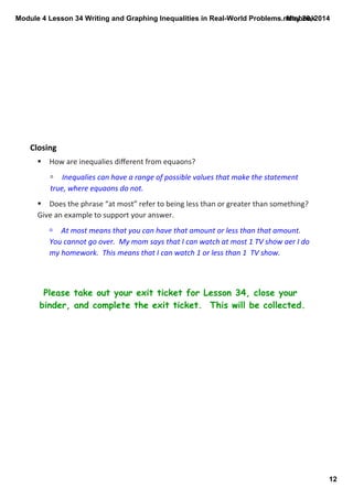 Module 4 lesson 34 | PDF