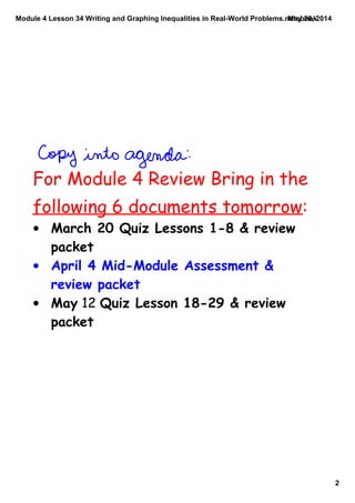 Module 4 lesson 34 | PDF