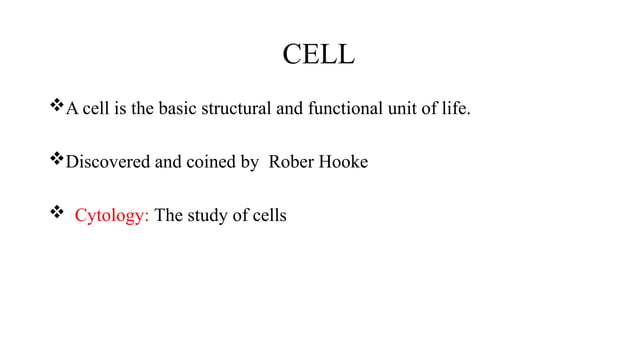 HAP I - CELL structure, parts , organelles, diagram | PPTX