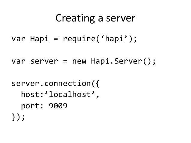 An Introduction to hapi.js