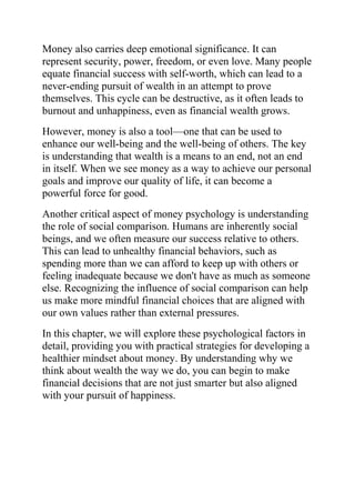 Happiness and Wealth: Timeless Lessons from The Psychology of Money ...