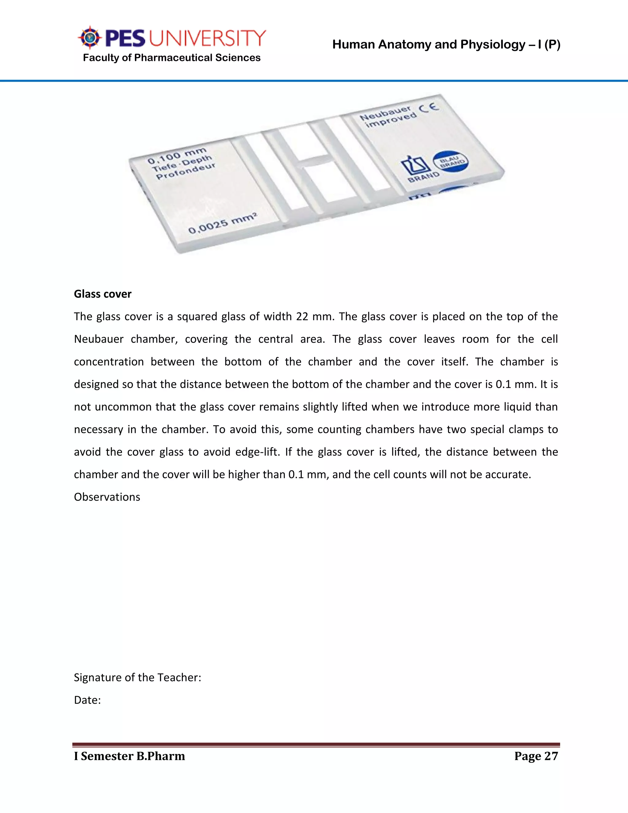 HAP I (P) lab manual | PDF