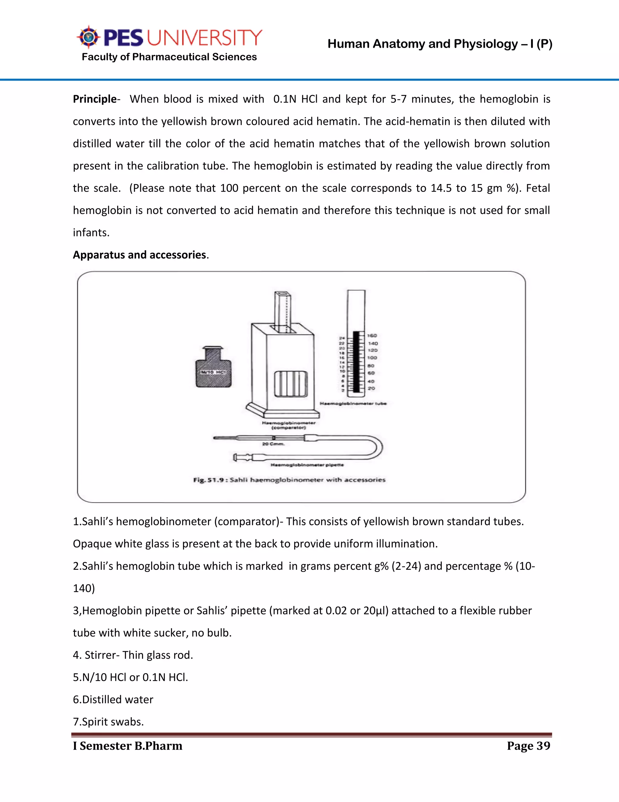 HAP I (P) lab manual | PDF