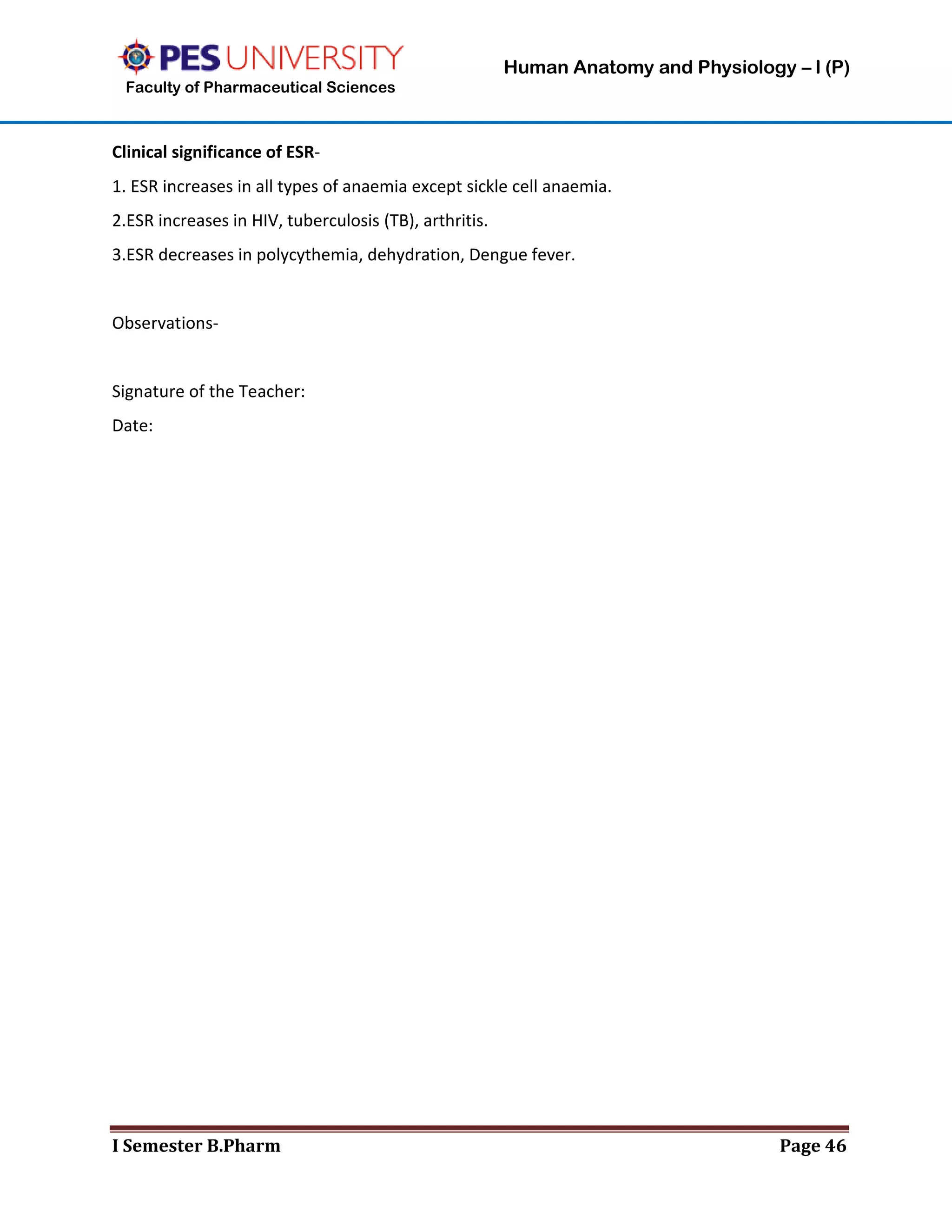 HAP I (P) lab manual | PDF