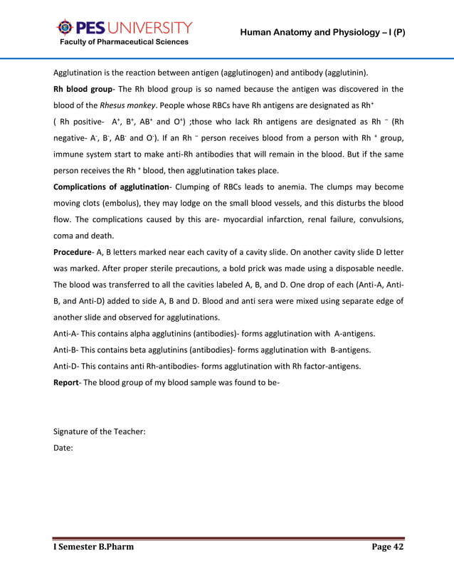 HAP I (P) lab manual | PDF | Death, Injury, or Military Conflict ...