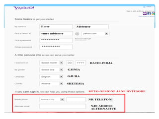 Hapja nje adresa e mail | PPT