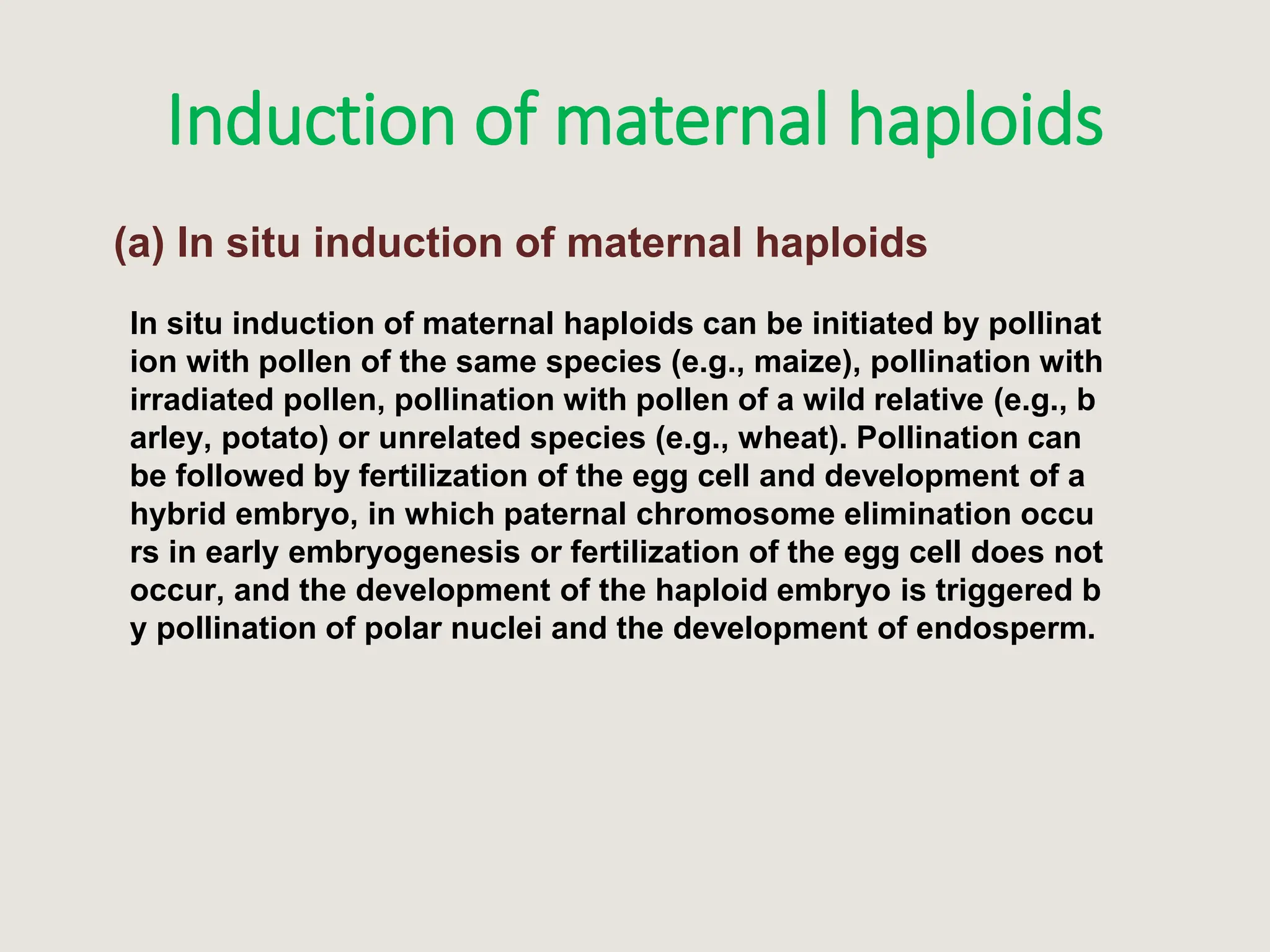 Haploid and double haploid Production and their roles in crop ...