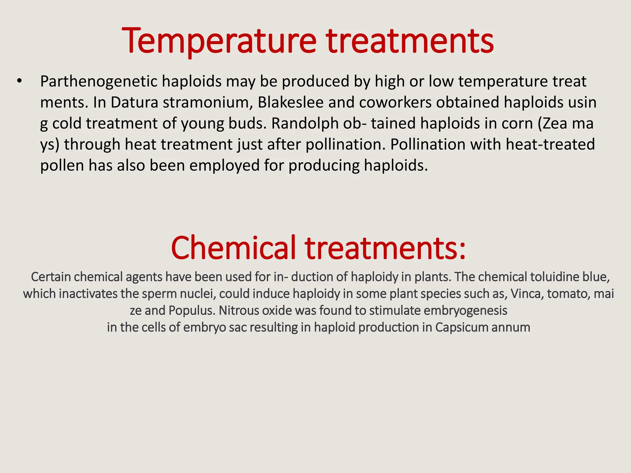 Haploid and double haploid Production and their roles in crop ...