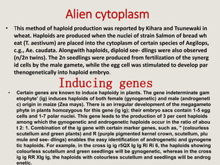 Haploid and double haploid Production and their roles in crop ...