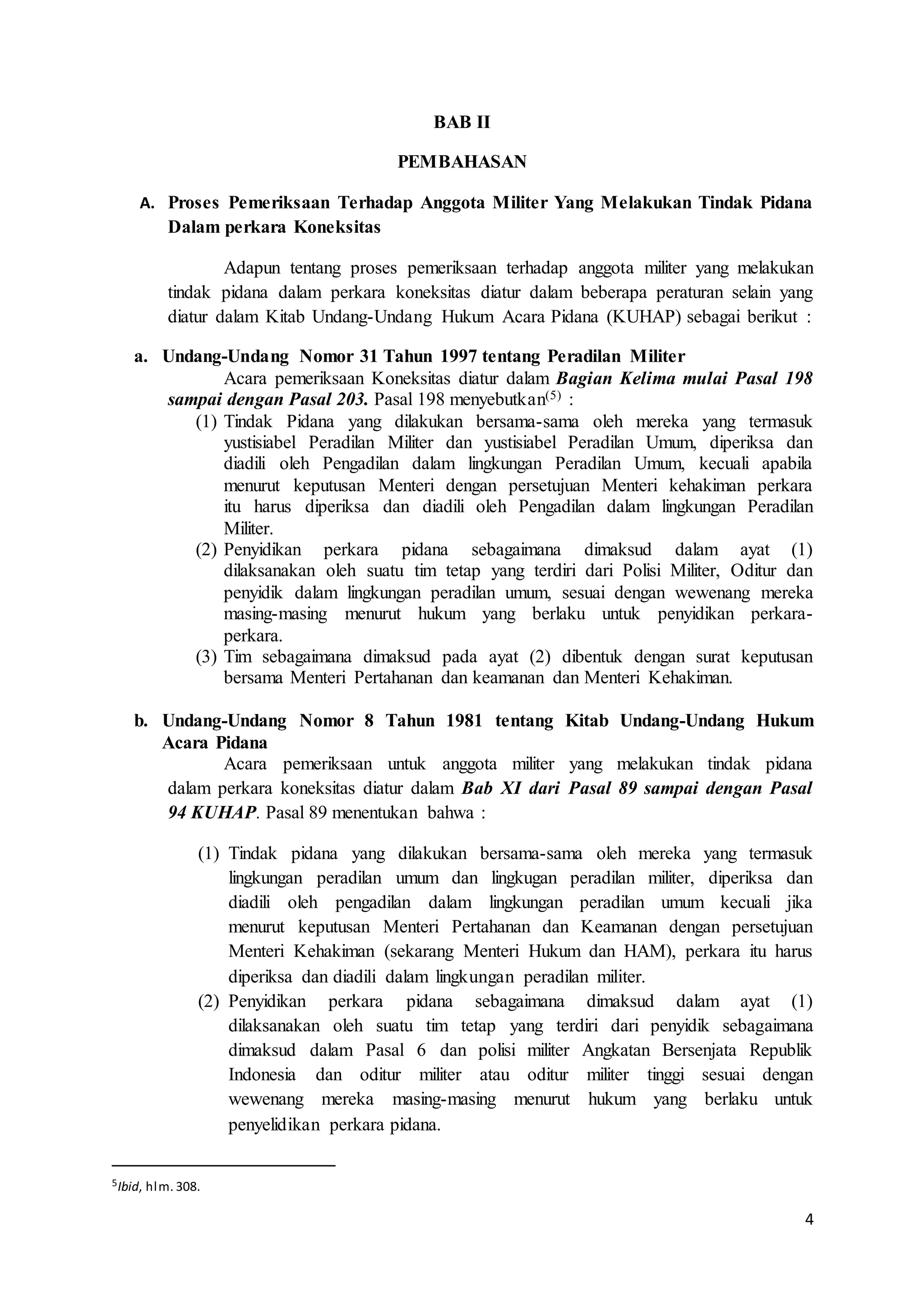 Hukum Acara Pidana Militer | PDF