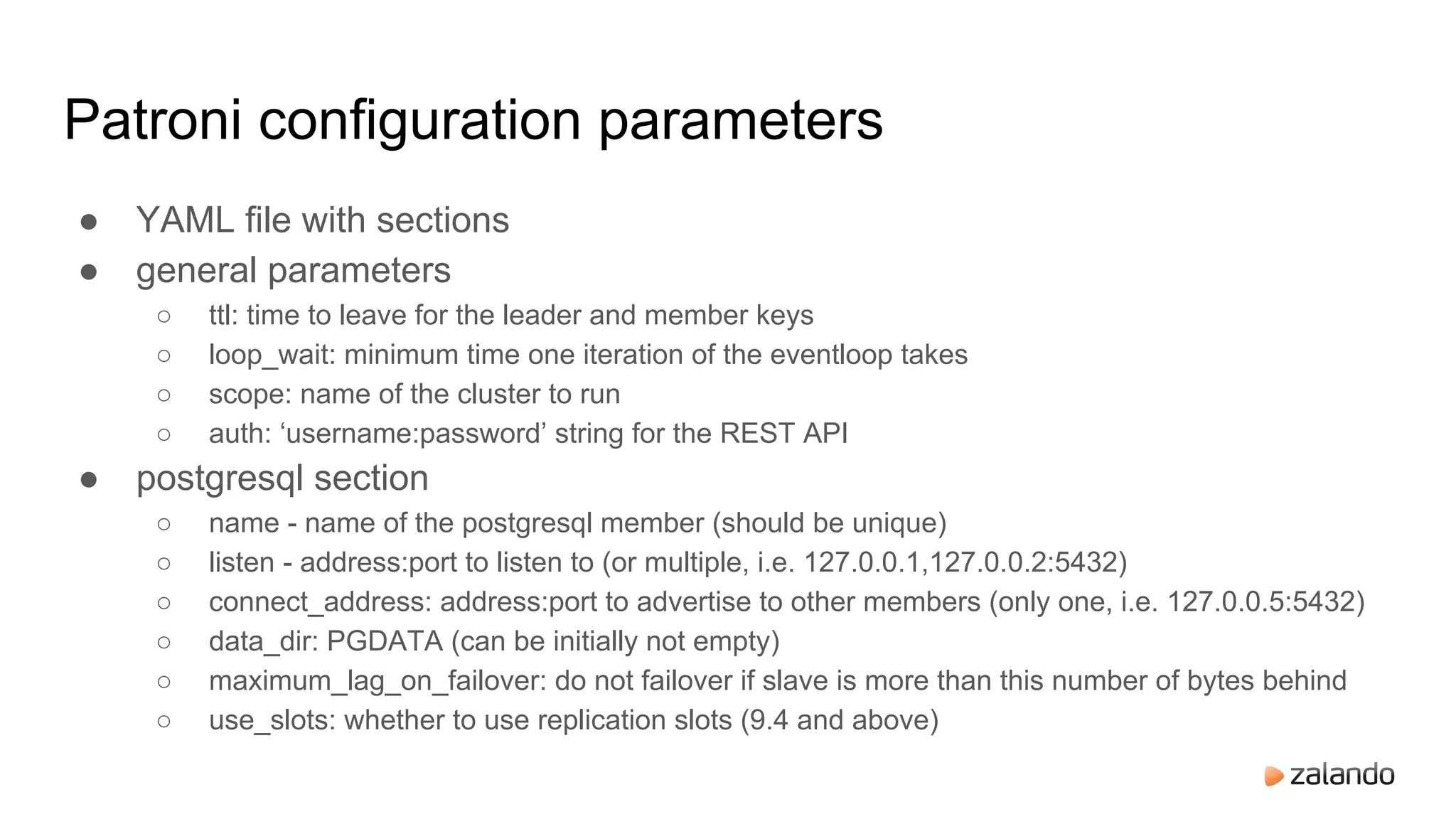 High Availability Postgresql With Zalando Patroni Ppt