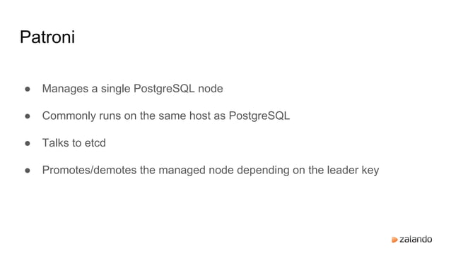 High Availability PostgreSQL with Zalando Patroni | PDF | Internet | Computing