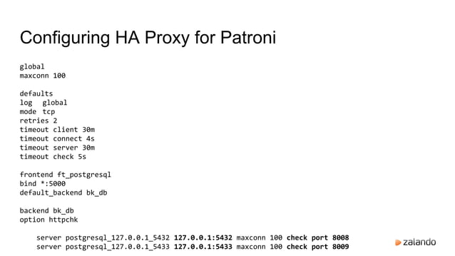 High Availability PostgreSQL with Zalando Patroni | PDF | Internet | Computing