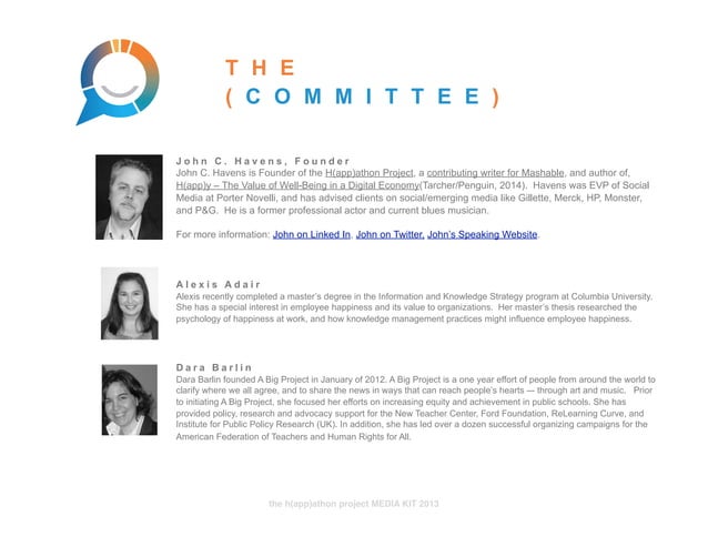 The H(app)athon Project Media/Press Kit | PPT
