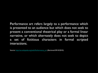 Site-specific Performance Practice | PPT