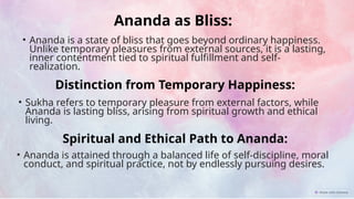 Happines meaning by lord Krishna to Arjuna. | PPTX