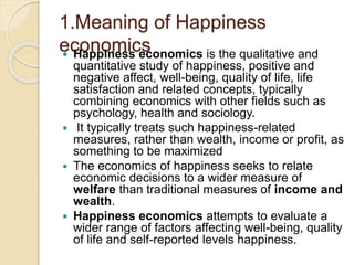 Happiness economics | PPTX