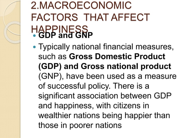 Happiness economics | PPTX | Government Support and Welfare | Financial ...