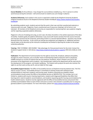 Happiness: Media versus Reality - Syllabus for College Class | DOC ...