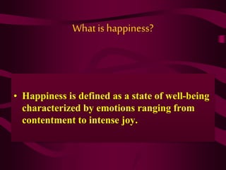 Finding Happiness | PPTX