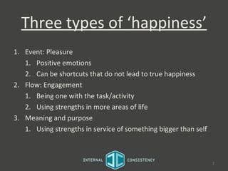 Happiness overview by @I_Consistency | PPT