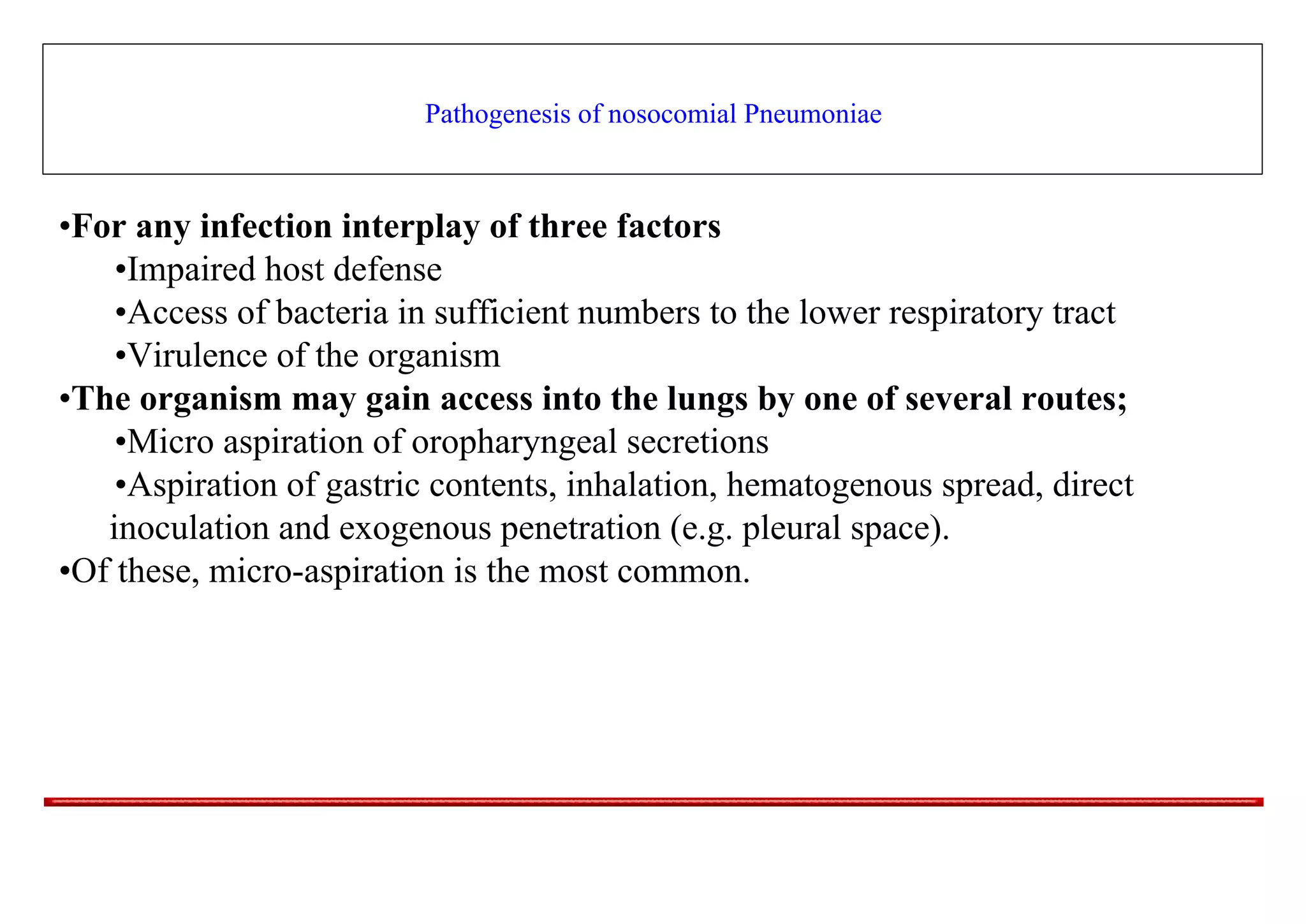 Hospital Acquired Pneumonia | PDF