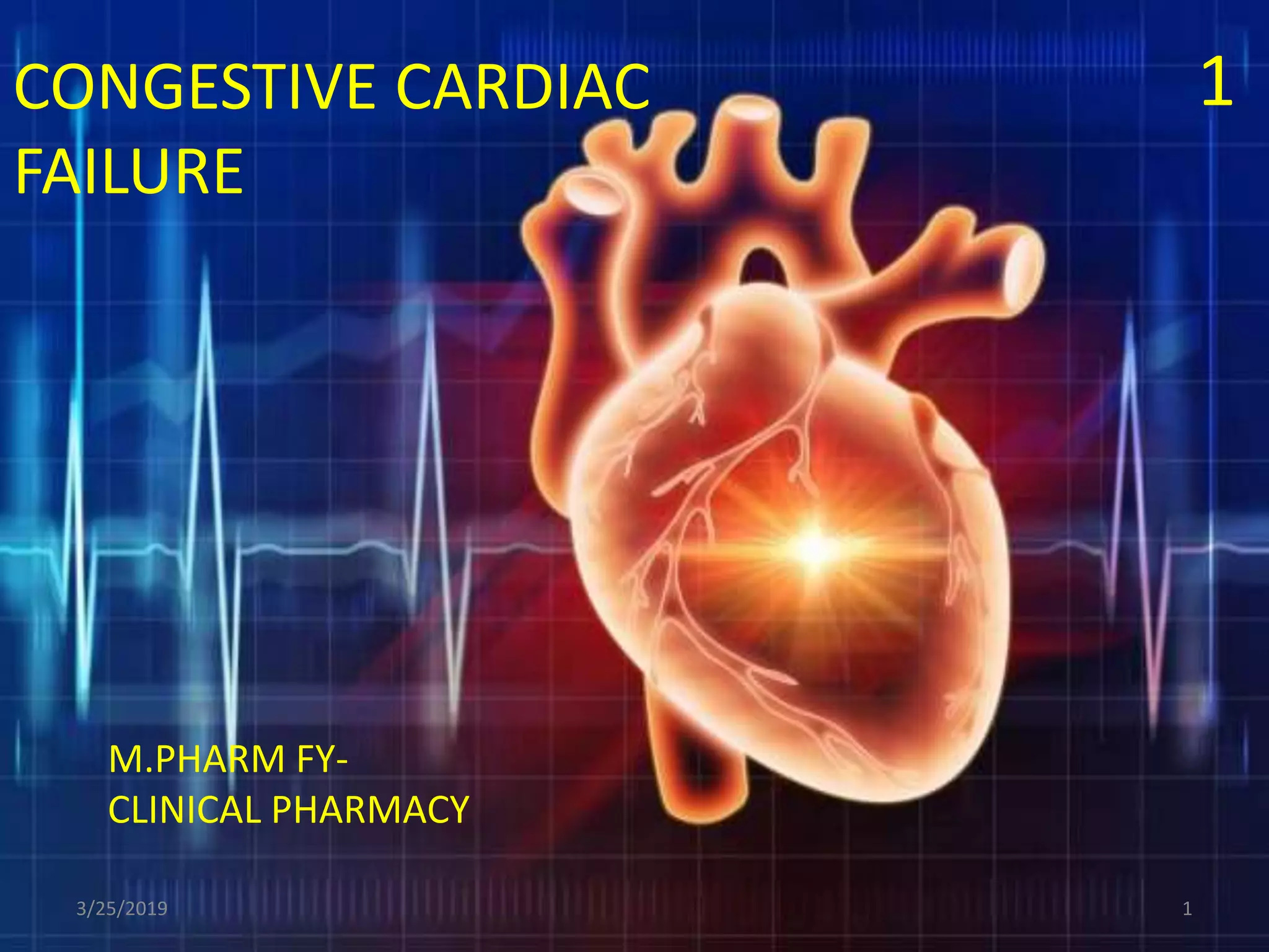 CONGESTIVE CARDIAC FAILURE. PPT | PPTX
