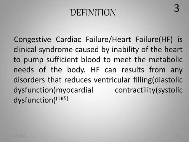 CONGESTIVE CARDIAC FAILURE. PPT | PPTX