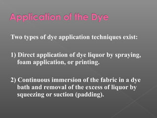 basics of dyeing | PPT