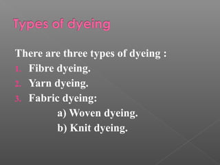 basics of dyeing | PPT