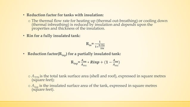 Design Calculations of Venting in Atmospheric and Low-pressure Storage ...