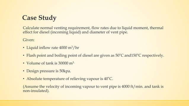 Design Calculations of Venting in Atmospheric and Low-pressure Storage Tanks – API Std. 2000 | PDF