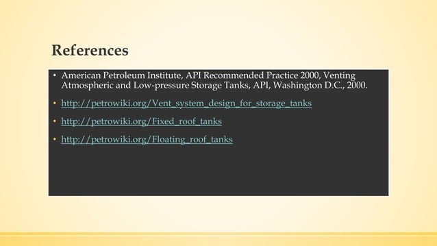 Design Calculations of Venting in Atmospheric and Low-pressure Storage Tanks – API Std. 2000 | PDF