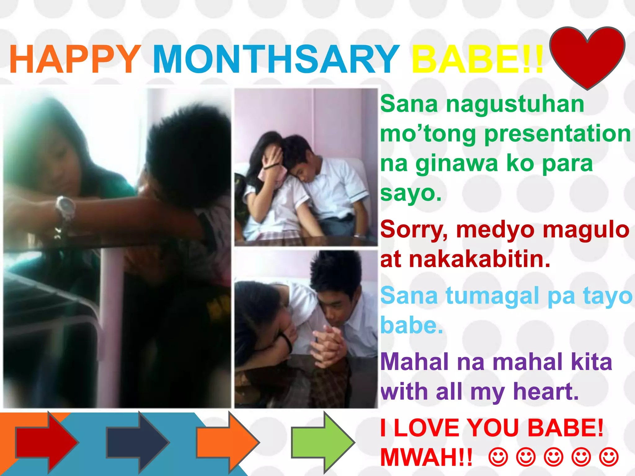 Happy 1st monthsary!! | PPT