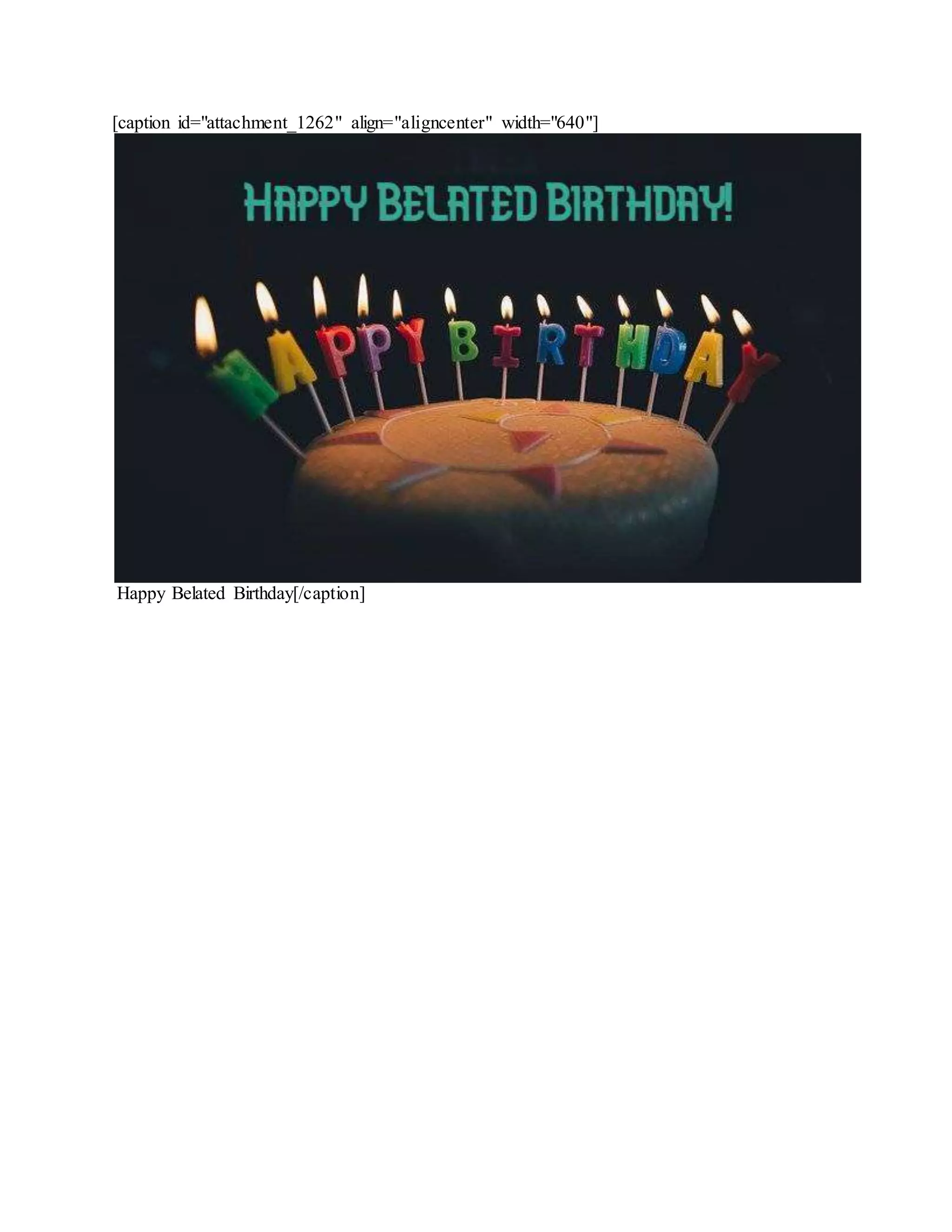 300+ Happy belated birthday wishes, images, gif, meme 2021 | PDF