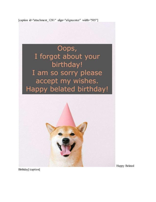 300+ Happy belated birthday wishes, images, gif, meme 2021 | PDF