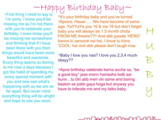 Happy Birthday Baby I Love You