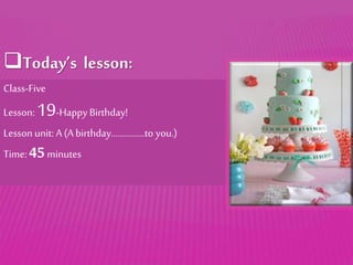 Happy birthday | PPTX