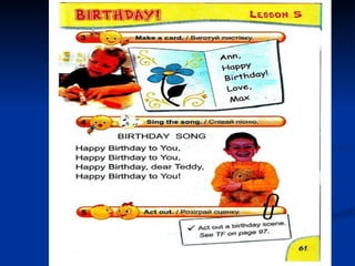 Happy birthday topic for kids and small children.ppt
