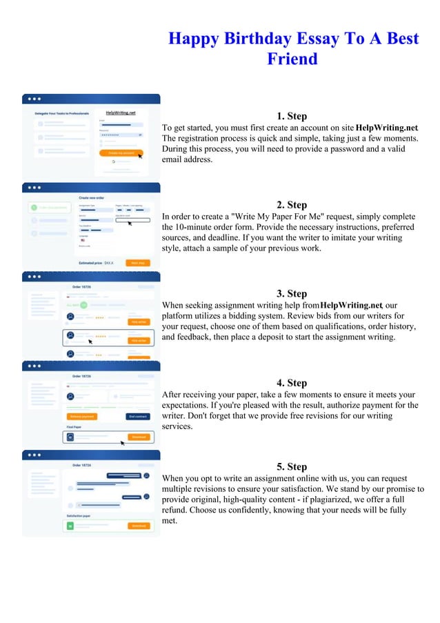 Happy Birthday Essay To A Best Friend | PDF