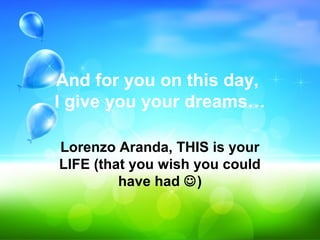 Happy birthday Lorenzo!! | PPT