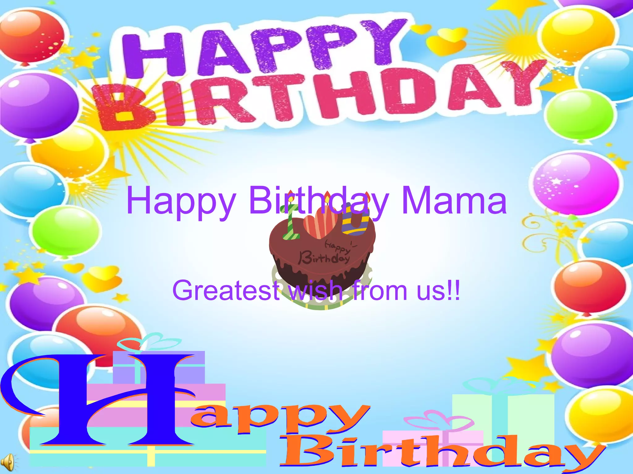 Happy birthday mama 2012 | PPT