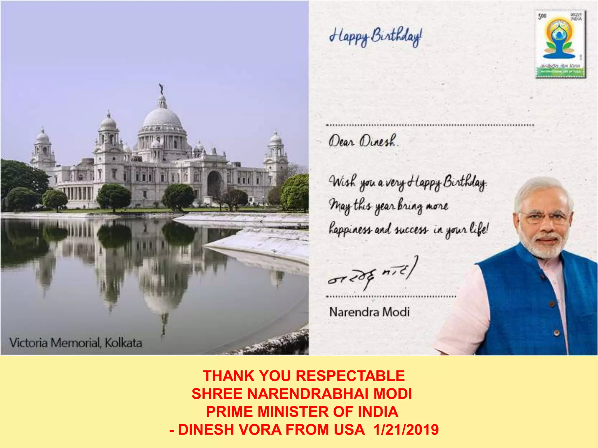 Happy birthday narendra modi 2019 dinesh vora | PPTX