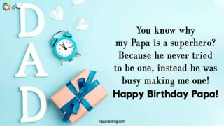 Happy birthday papa! quotes, wishes & cards | PDF