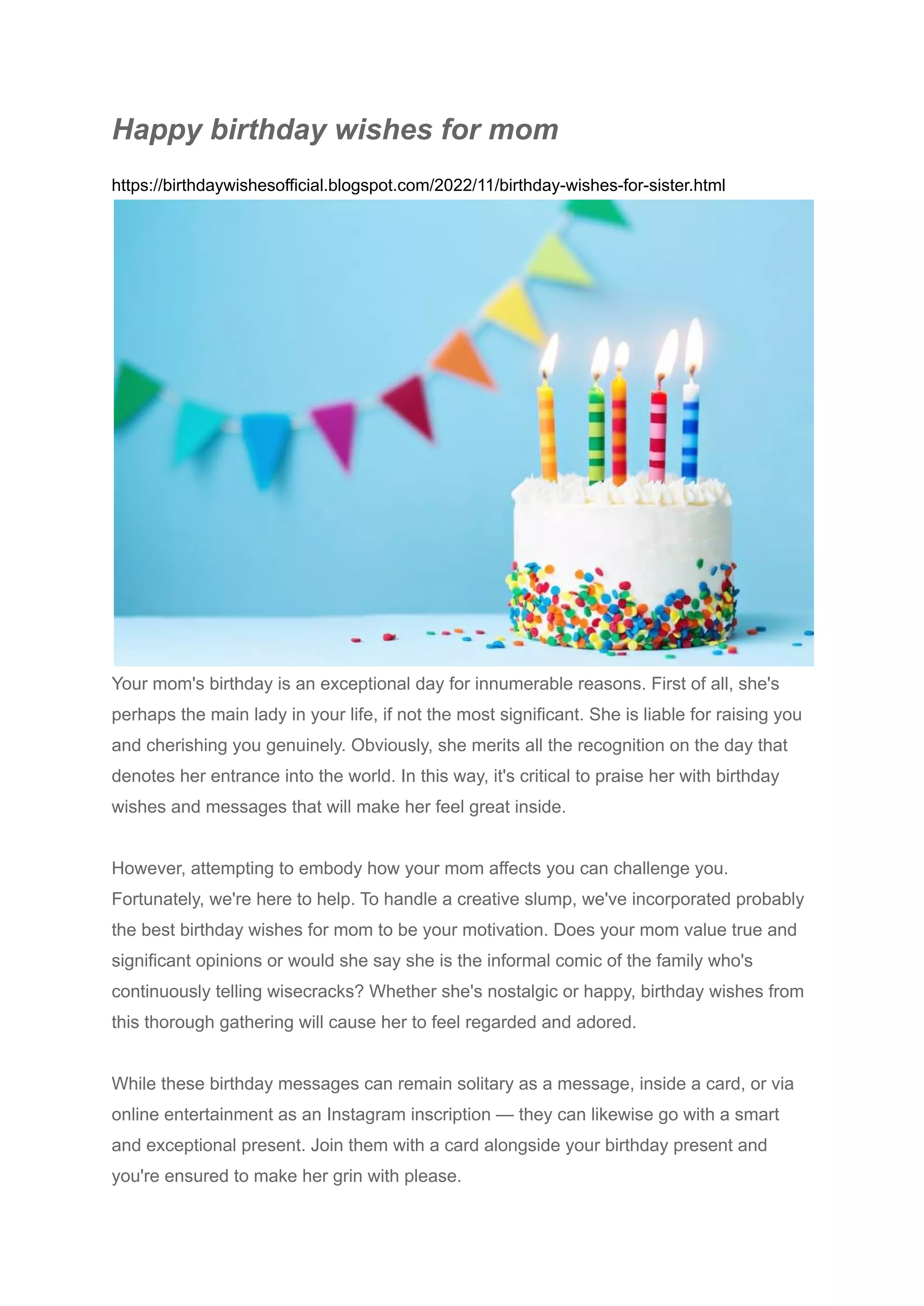 Happy birthday wishes for mom.pdf